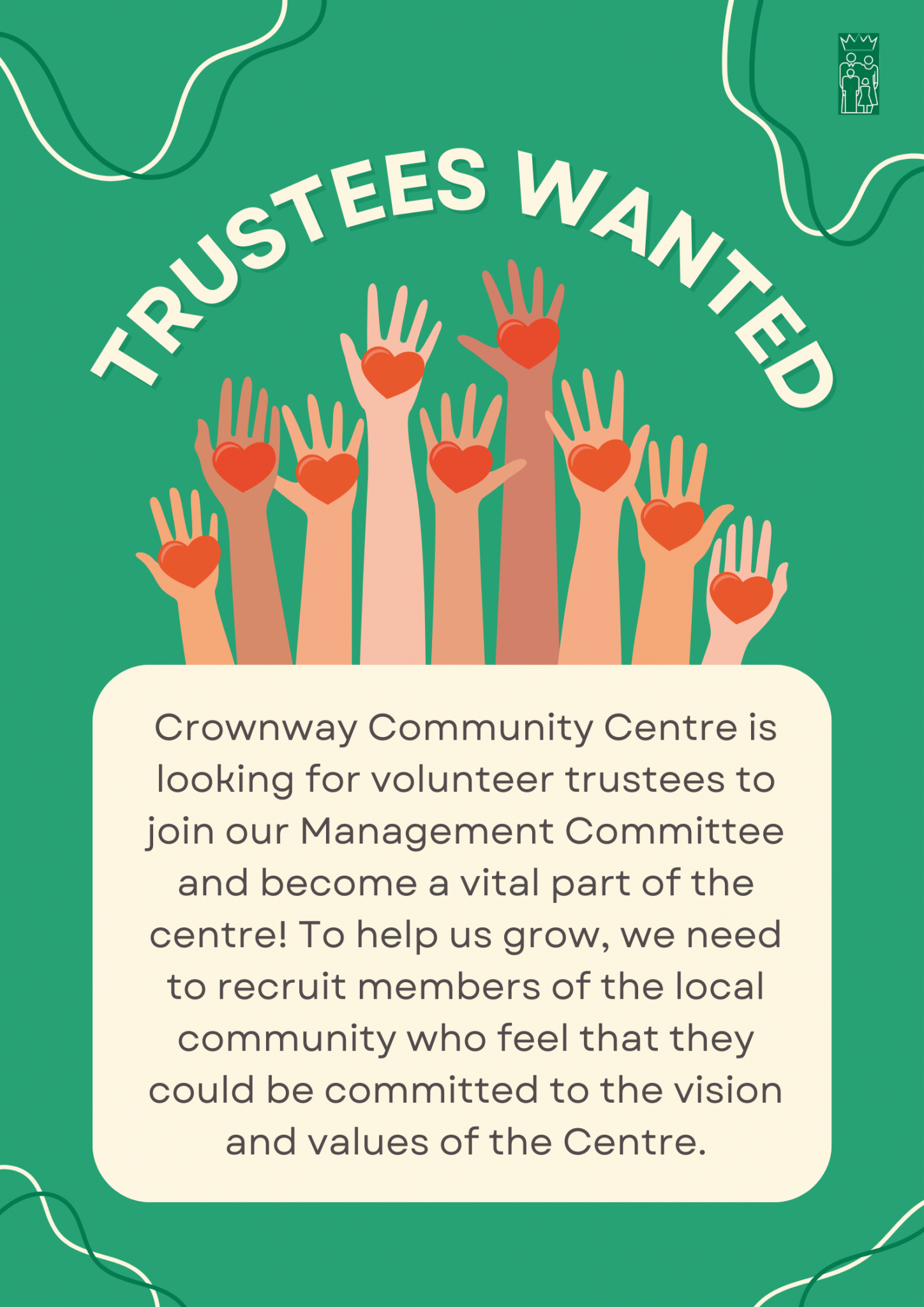 Trustees Wanted - Join our Management Committee! | Crownway Community ...